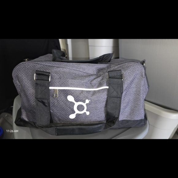 Orangetheory | Bags | Orangetheory Gray And Black Travel Bag | Poshmark